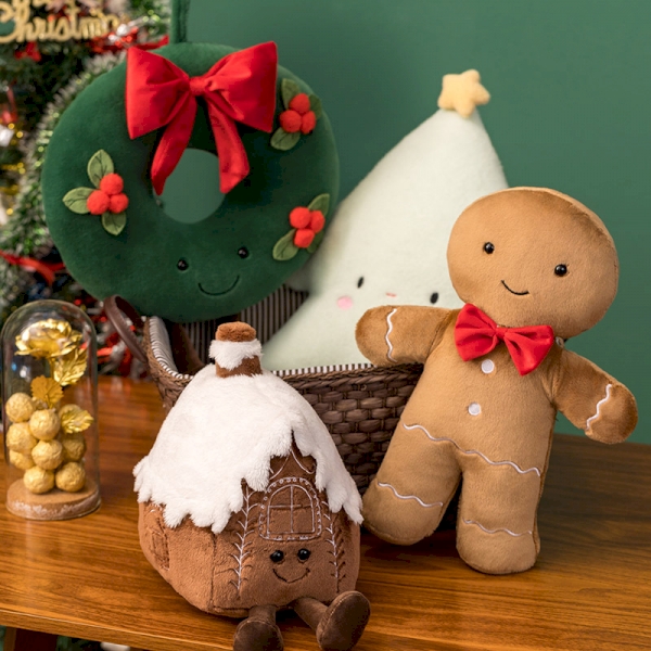 Christmas Decorative Pillows - Tree, Gingerbread, Wreath