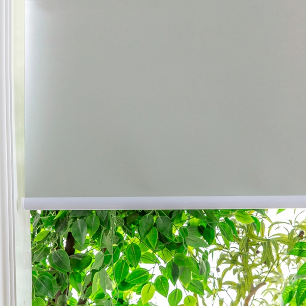 Custom Insulated Waterproof Roller Blinds with Box - Light Gray Tint