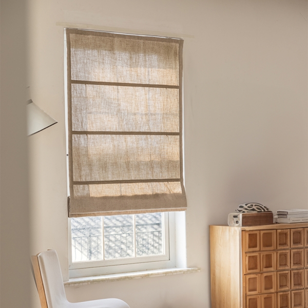 Store Bateau en Lin 100% sur Mesure - Kaki