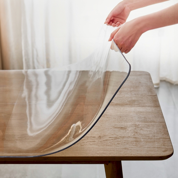 Nappe Transparente sur Mesure - Protection Épaisse en PVC