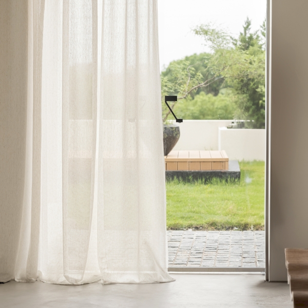 CAMILIA Sheer Curtain - Linen Effect, V Texture, Custom-Made Sheer Curtain