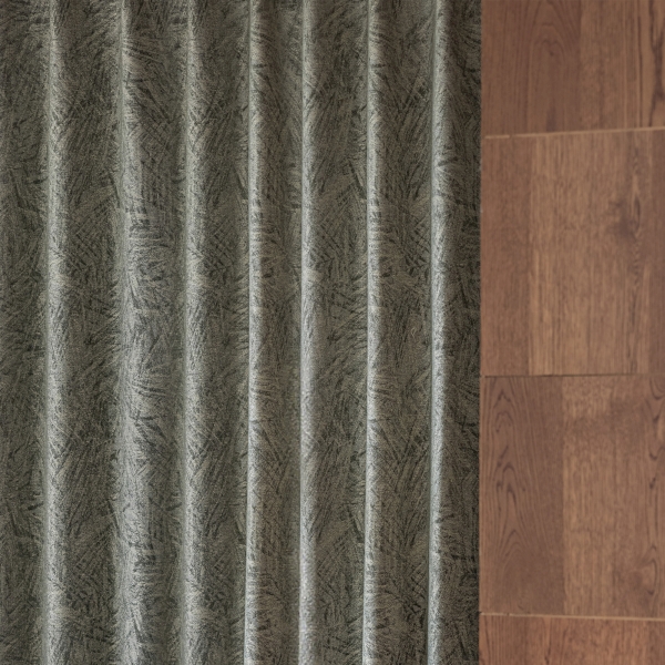 LIGNEA Custom-Made Wool Blend Curtain with Nature Pattern